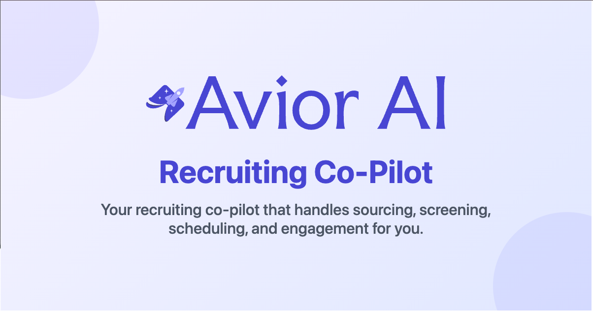Avior | Recruiting Co-Pilot